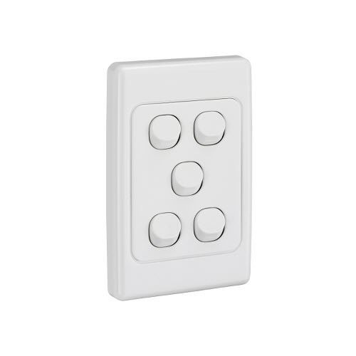 Clipsal 5 Gang Switch 2000 Series - Shorelec Electrical Wholesalers ...