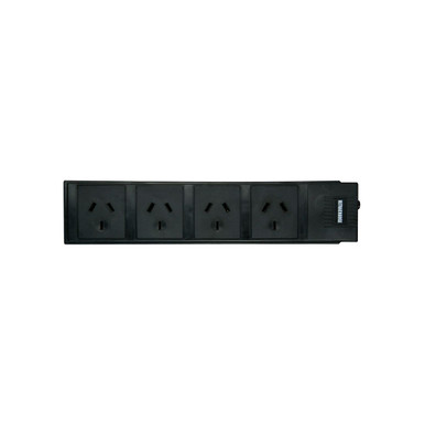 Ultracharge Black 4 Way Power Board - Shorelec Electrical Wholesalers ...