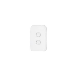 Clipsal Sl2032Vawe Slimline Sc2000-Series 2 Gang Rocker Switch, 250Vac ...