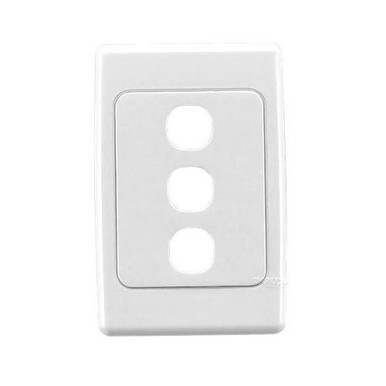 Clipsal 3 Gang Grid And Surround Plate 2000 Series (16787) - Shorelec ...