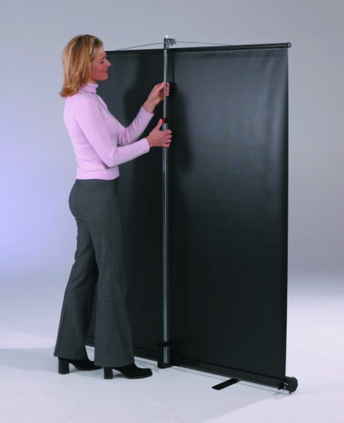 Leader Portable Floor Projector Screen - Square Format - A&C Audio Visual