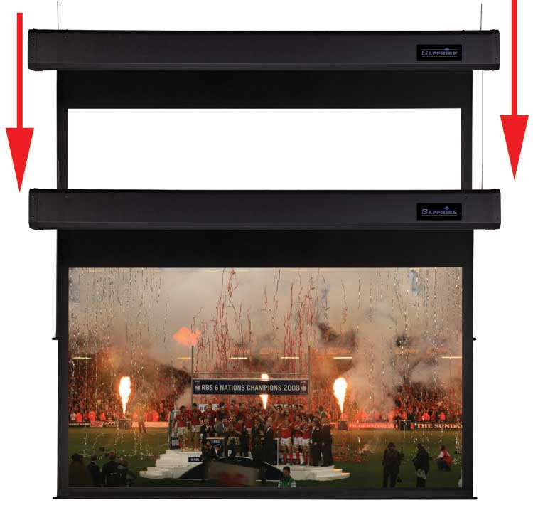 Sapphire RF Remote Control Twin-Motor Descending Screen - Video - A&C ...