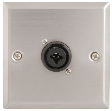 Single XLR Wall Plate with XLR Jack Socket - A&C Audio Visual