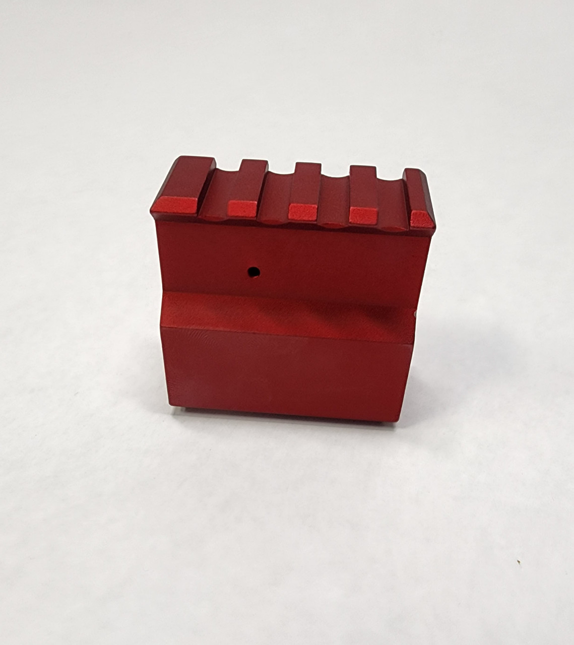 .750 Picatinny Rail Gas Block Red - Black Aura Tactical