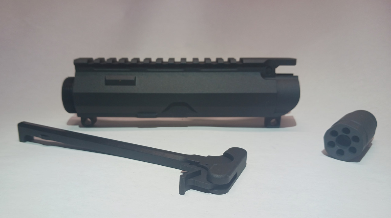 223 Billet A3 Bundle w Tactical Charge Handle and Compensator - Black ...