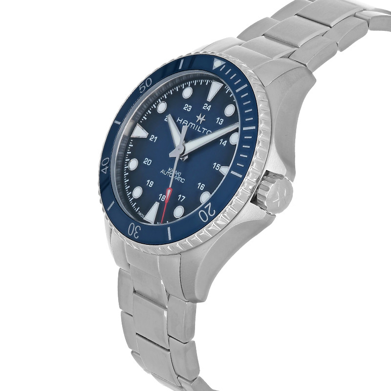 New HAMILTON Khaki Navy Scuba AUTO 43MM Blue Dial SS Men's Watch H82505140