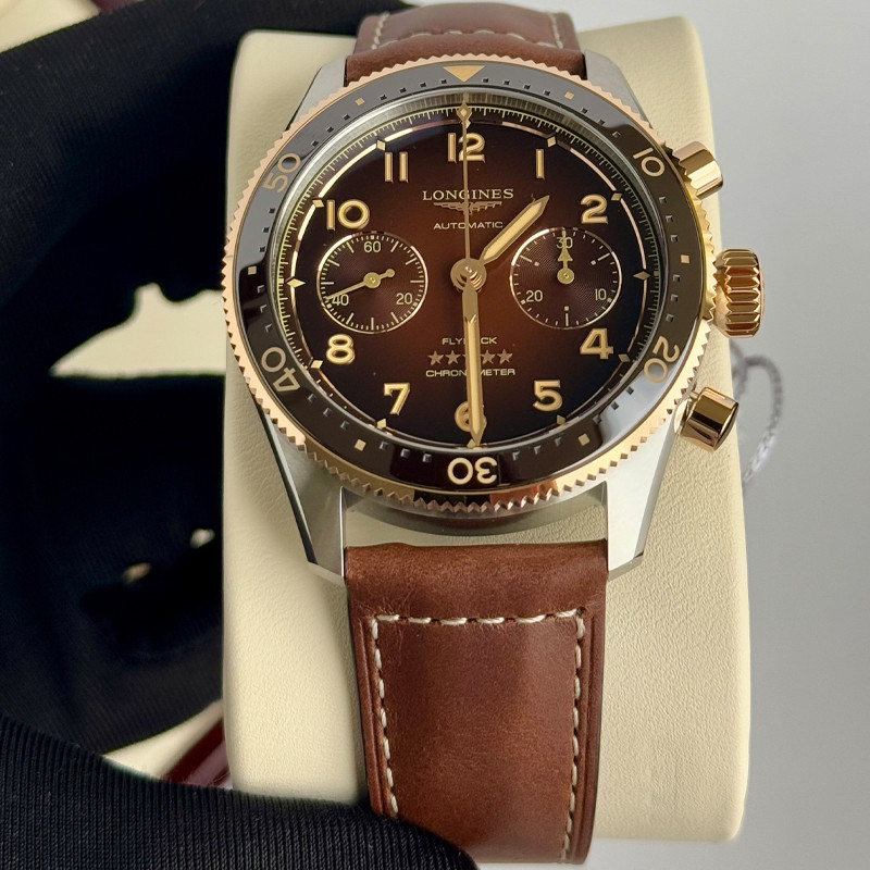 Longines Spirit Flyback Automatic Chronograph 42mm Sandblasted ...