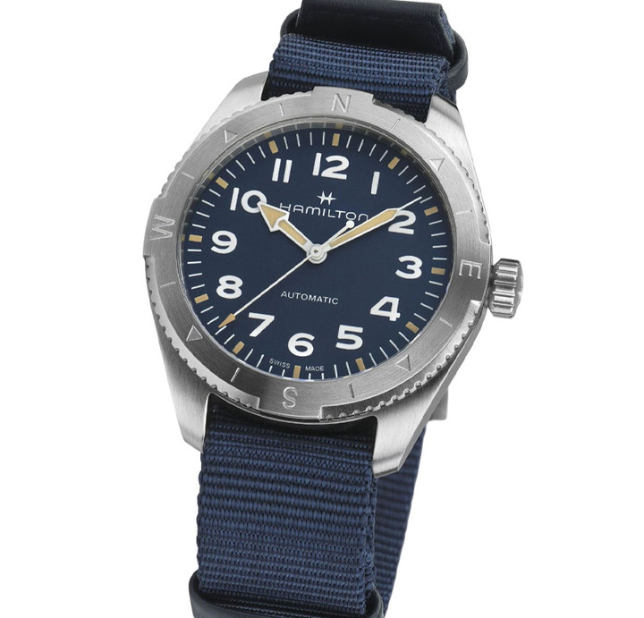 New Hamilton Khaki Field AUTO 41MM Blue Dial Men's Watch H70315940