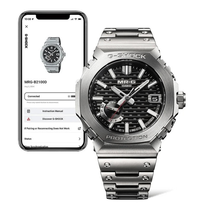 Casio G-Shock MRG-B2100 Series 44.4mm Black Dial Men's Watch MRGB2100D-1A