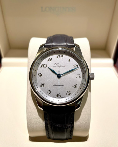 Longines Master Collection 190th Anniversary Grey Strap Men's Watch ...