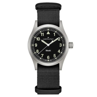 Hamilton Khaki Field Quartz 38mm Black Dial Men's Watch H69401430