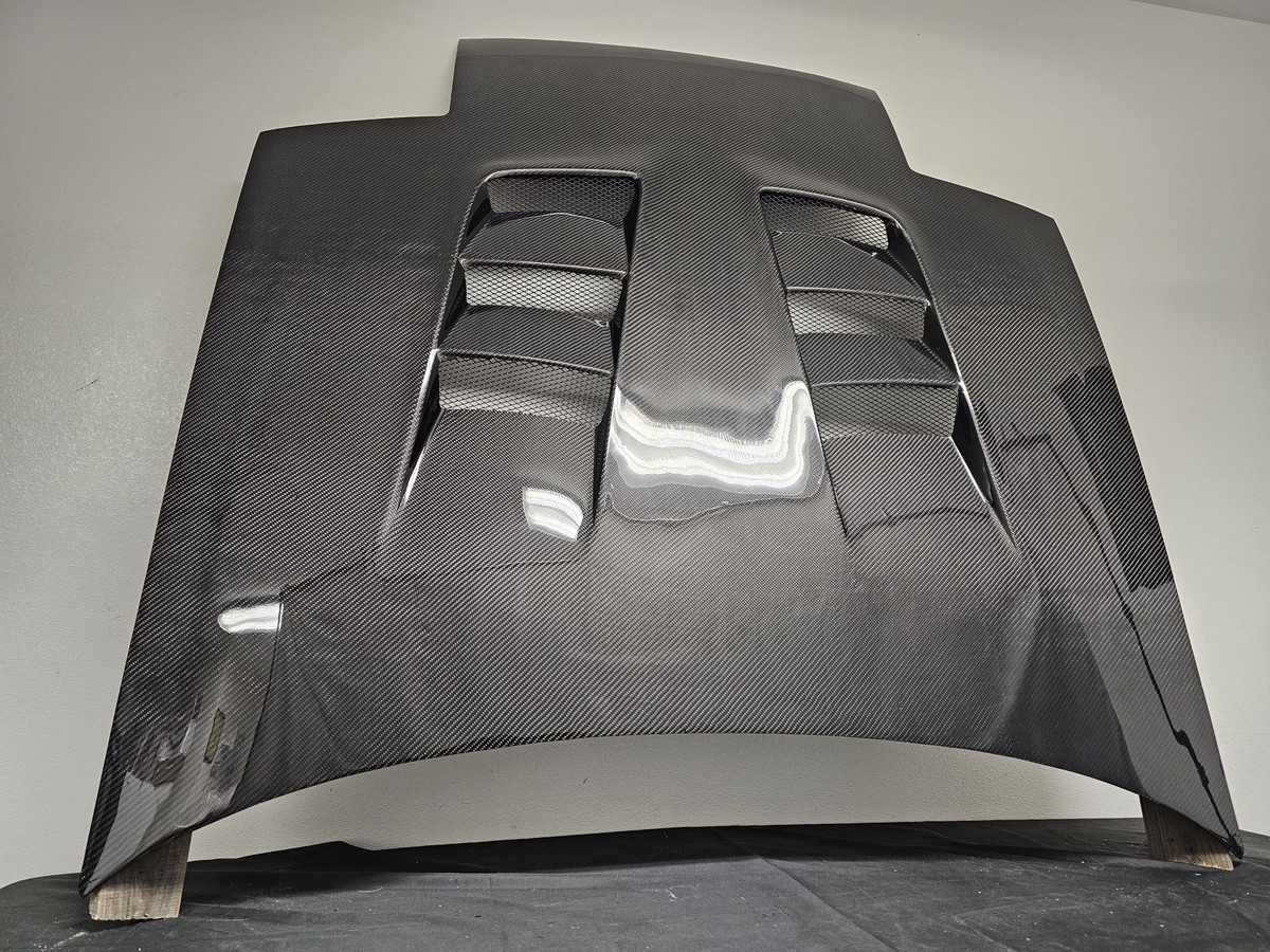 AC700HCV - Advan KS Vented Design 1986-1991 Mazda RX-7 FC Carbon Fiber Hood