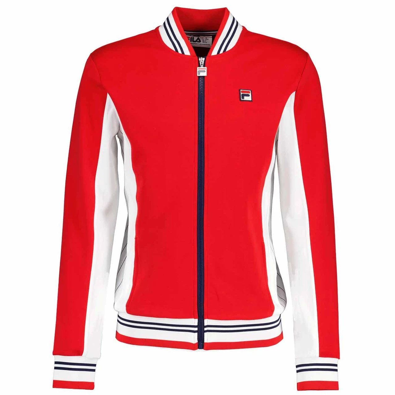 Settanta Fila Vintage 70s Borg Bomber Track Jacket - Fila Red