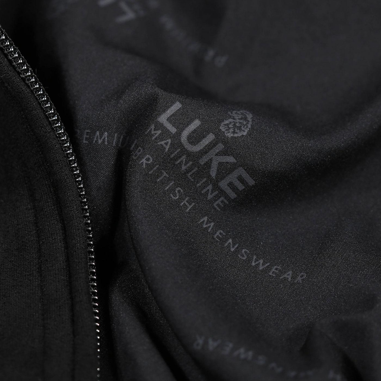 Magnus Luke Retro Collared Harrington Jacket Black