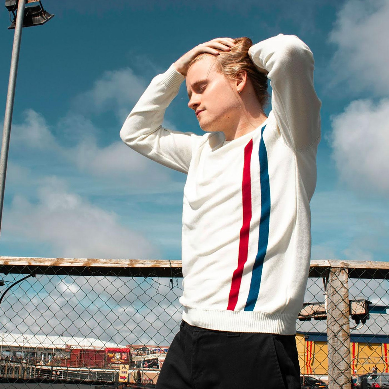 Madcap England Attack Mod Racing Jumper Off White