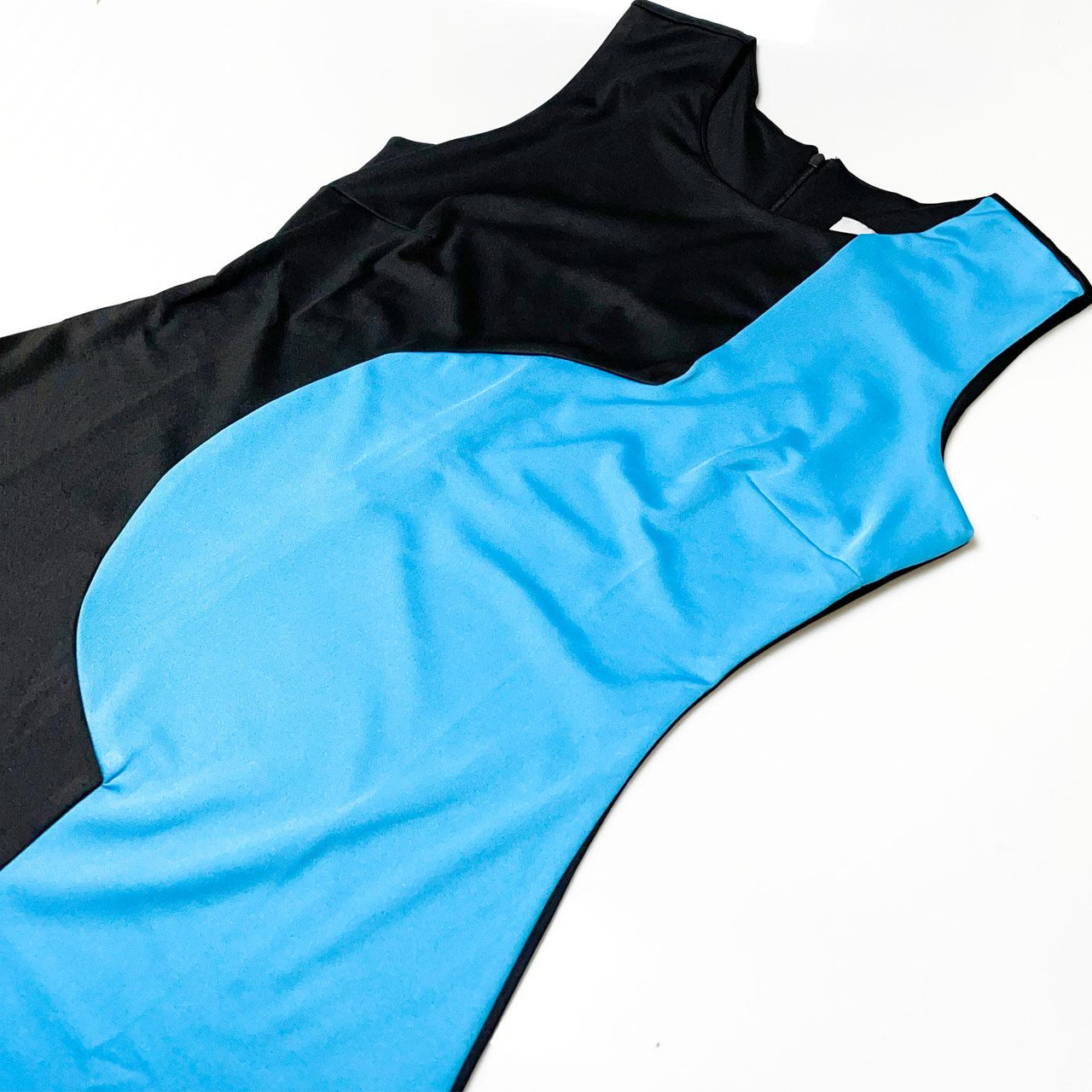 MC379 Golightly Dress Black/Cyan Blue