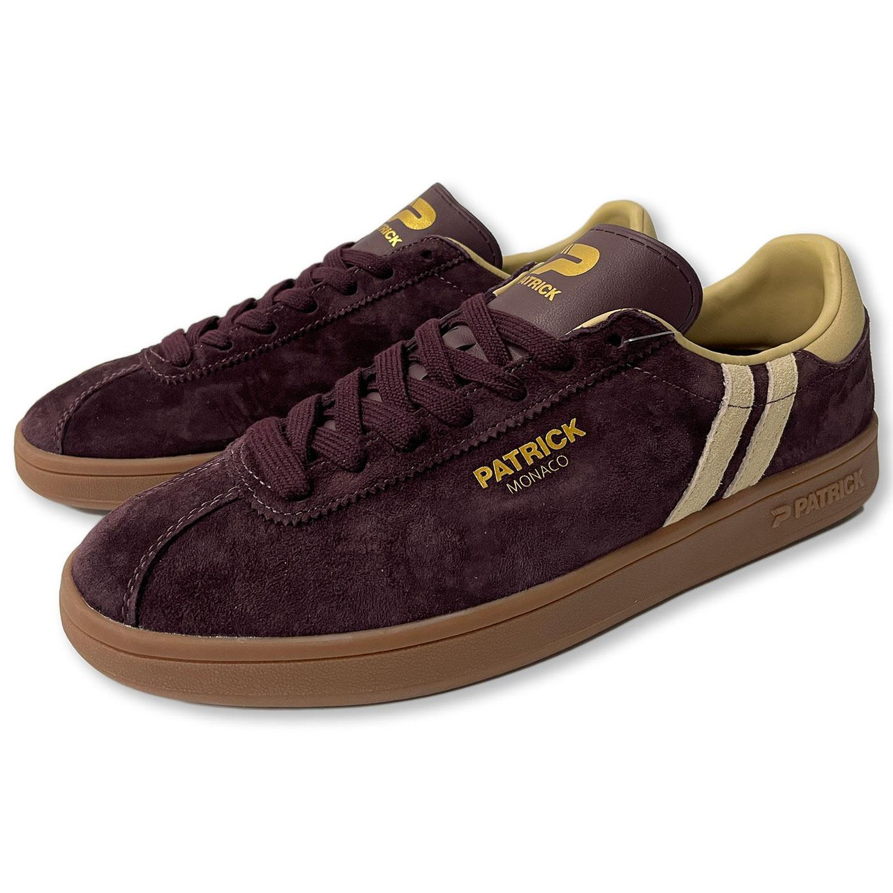Monaco Patrick Retro 80s Suede Cupsole Trainers DB