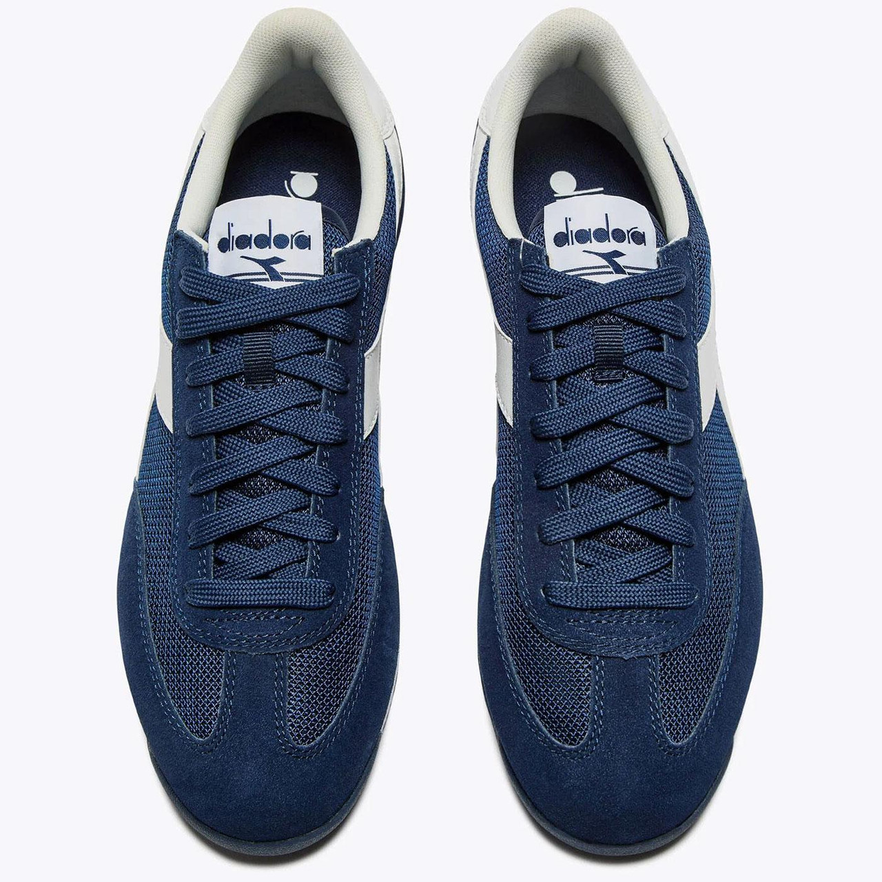 Cross Diadora Low-Profile Retro 80s Trainers in Pageant Blue