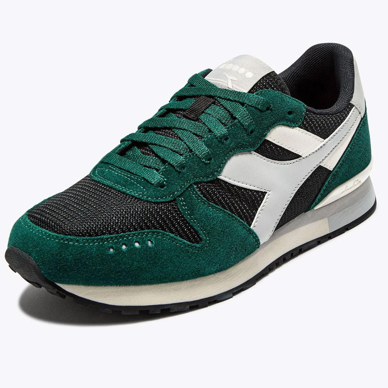 Diadora Camaro M2 Retro 80s Trainers Classic Black Green Style