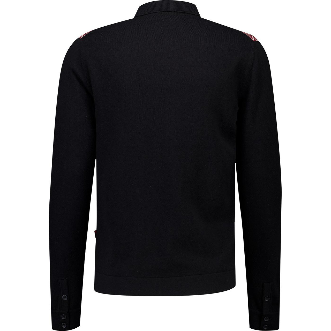 Cavern Merc Retro Diamond Jacquard Knitted Shirt B