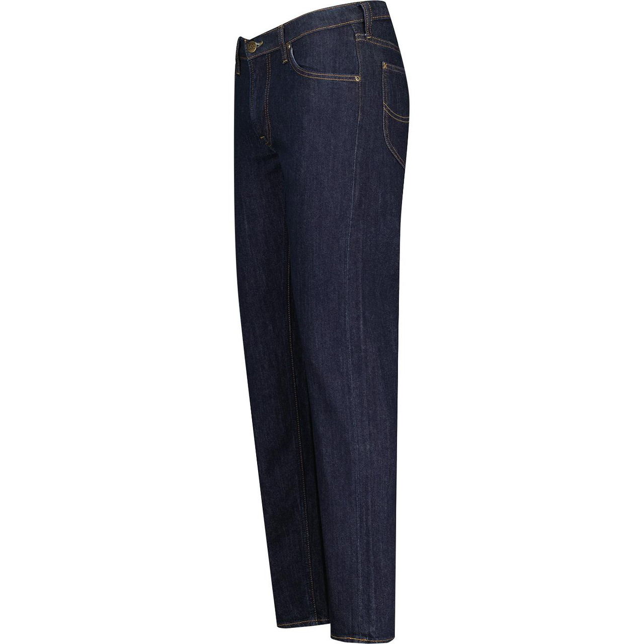 Daren Lee Retro Zip Fly Straight Jeans in Rinse