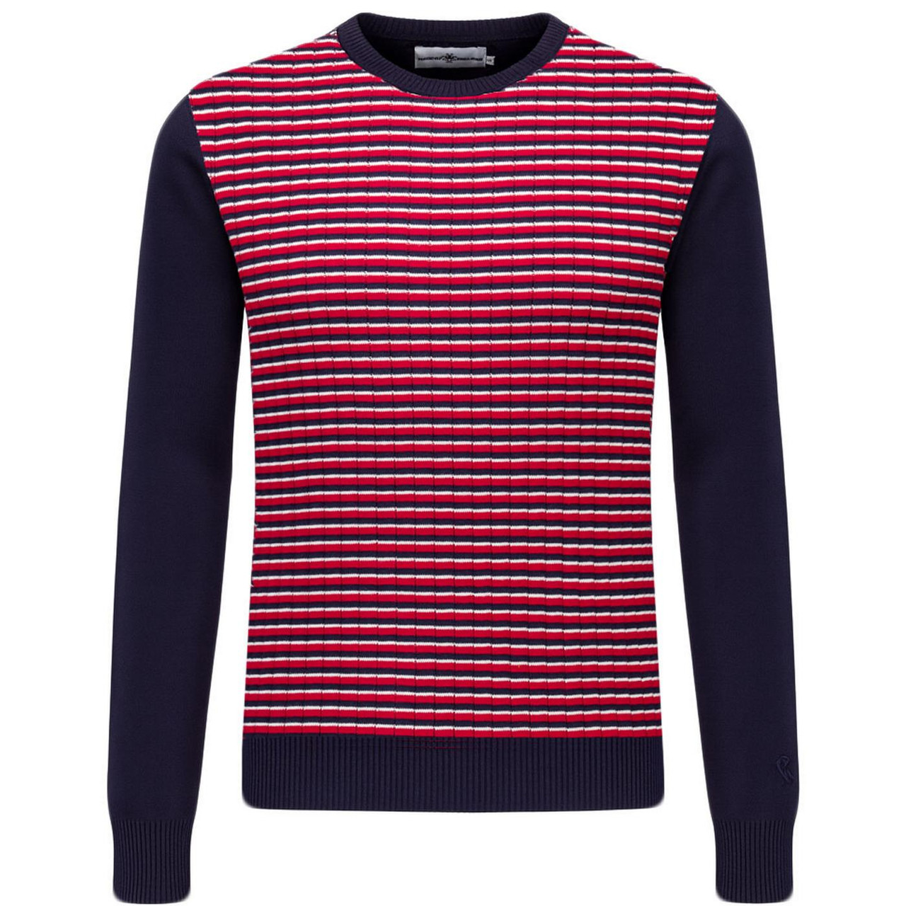 Revolution Madcap England Rib Stripe Retro Jumper