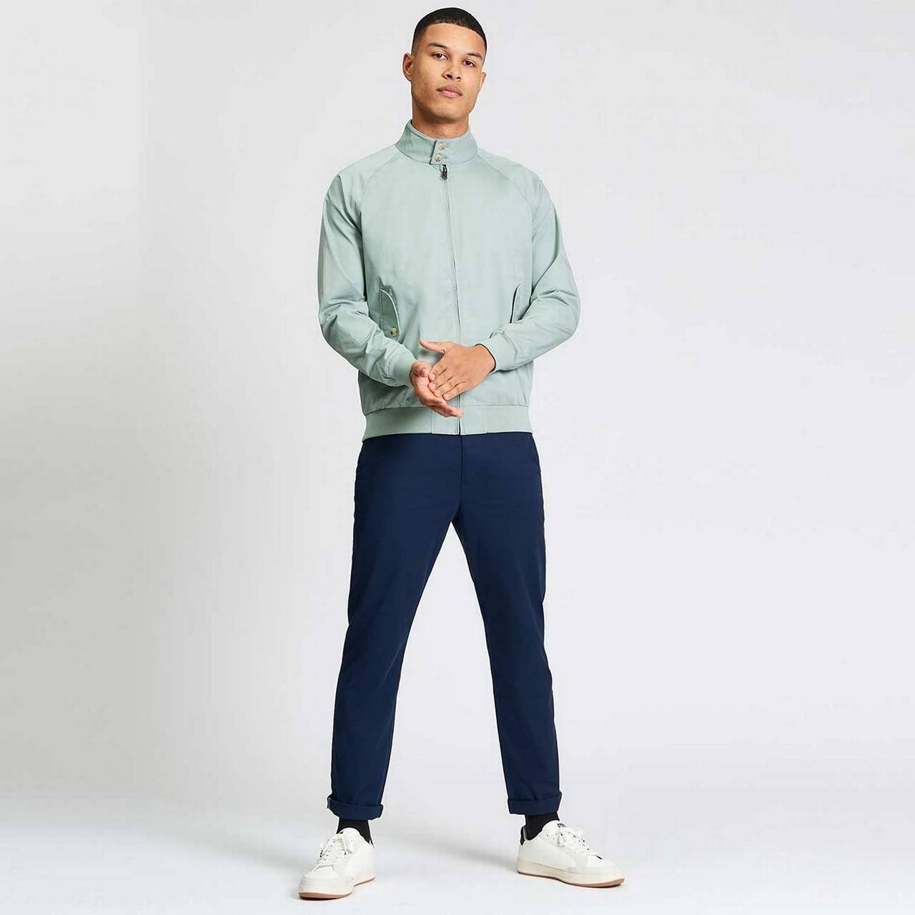 Ben Sherman Mod Harrington Jacket in Sage Green