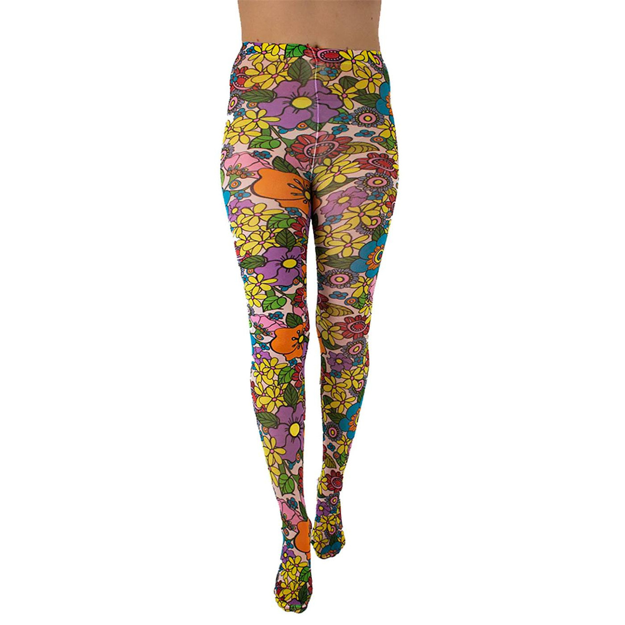 Pamela Mann Women's Flower Power 60s Printed Tights