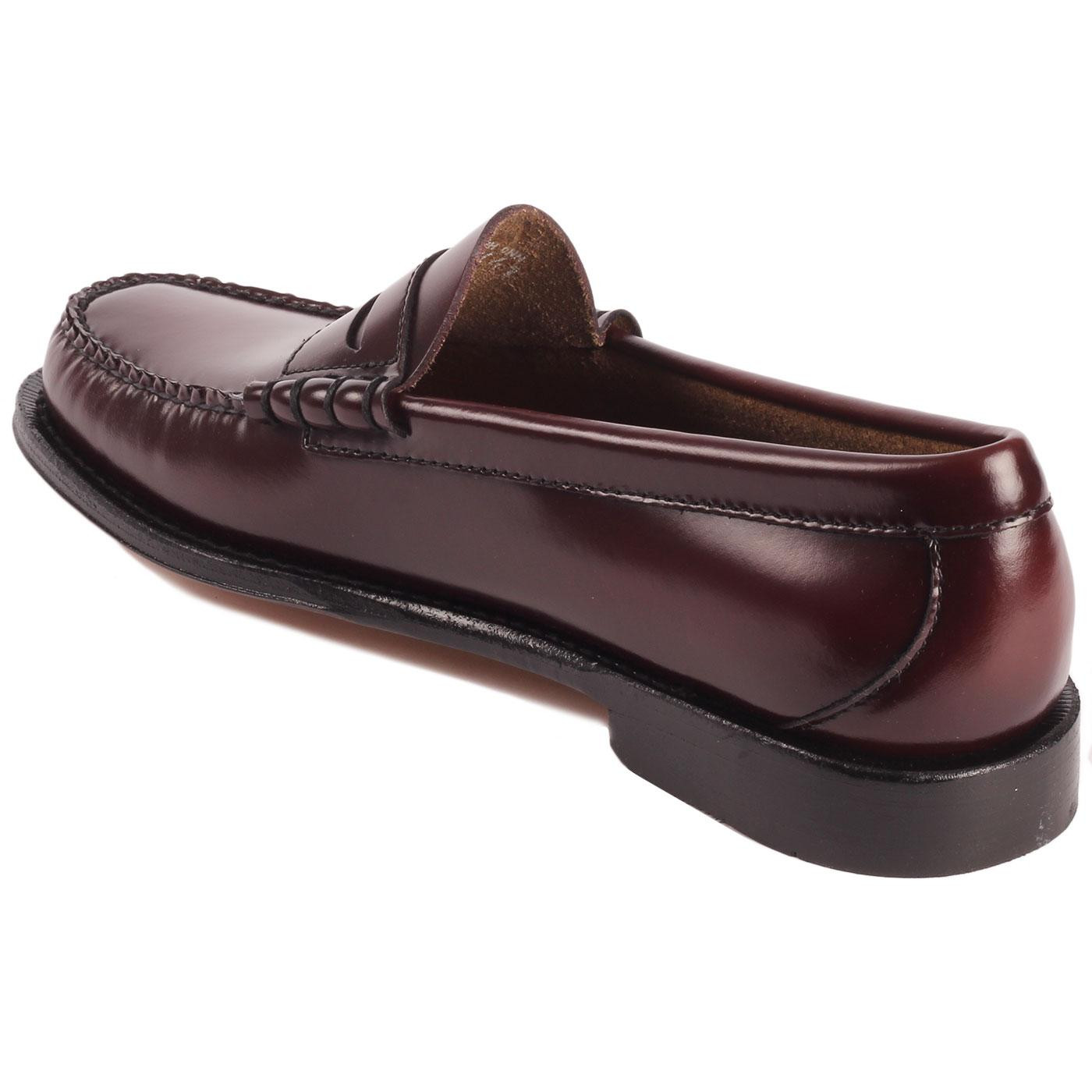Bass Weejuns Heritage Larson Penny Loafers in Wine