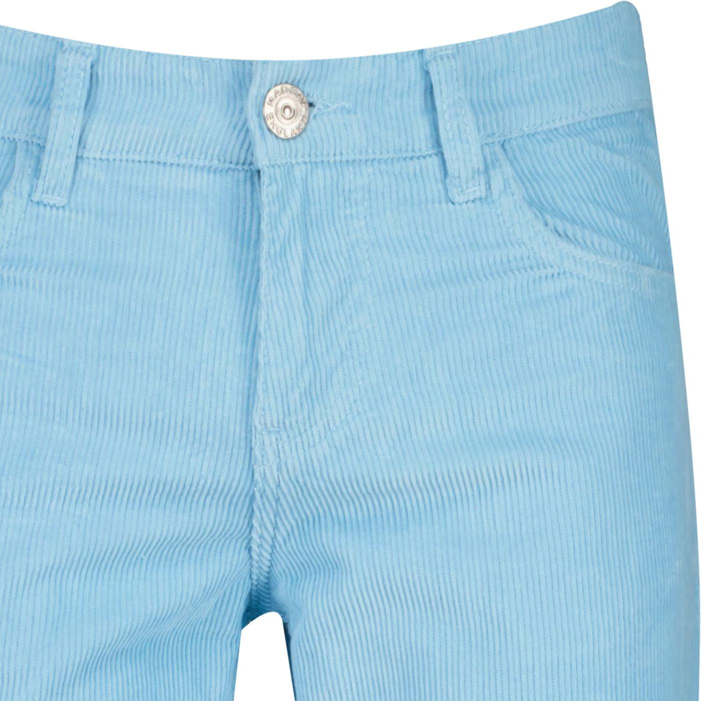 Killer Madcap England Retro Cord Flares Air Blue