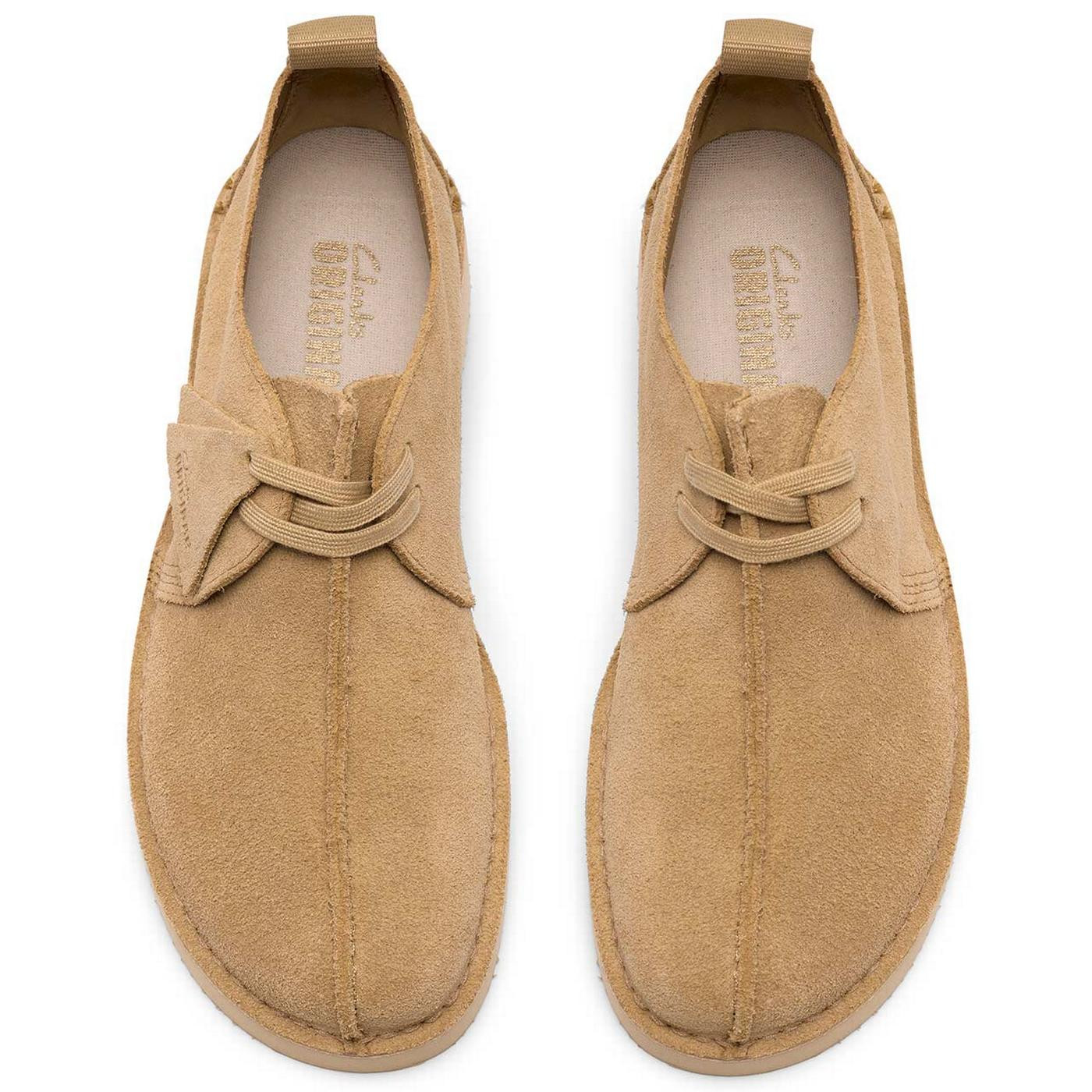 Clarks Originals Desert Trek Suede Shoes in Maple