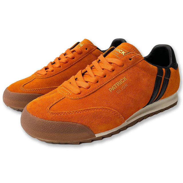 Dijon Runner Patrick Retro 80s Suede Trainers O/B