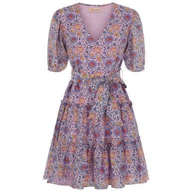 Felicitous TRAFFIC PEOPLE Retro Floral Mini Dress