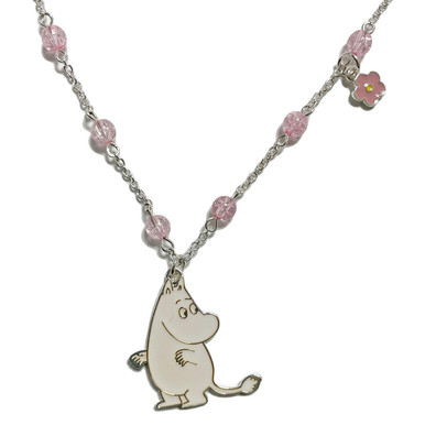 Moomin Retro 70s Enamel and Bead Chain Necklace