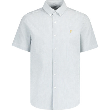 Lewis Farah Vintage Stripe SS Button Down Shirt CG