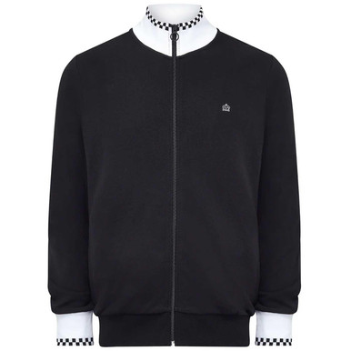 James Merc Ska Check Tipped Retro Track Jacket B