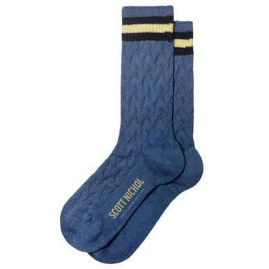 +Spencer Scott-Nichol Varsity Cable Knit Socks D