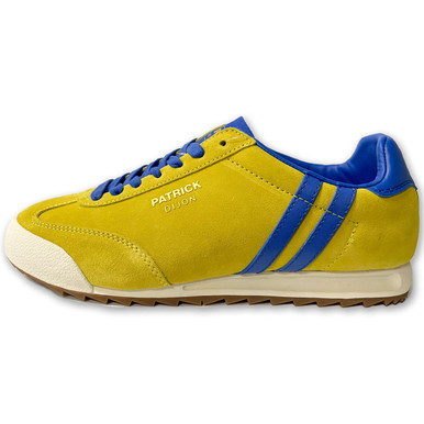 Dijon Runner Patrick Retro 80s Suede Trainers Y/RB
