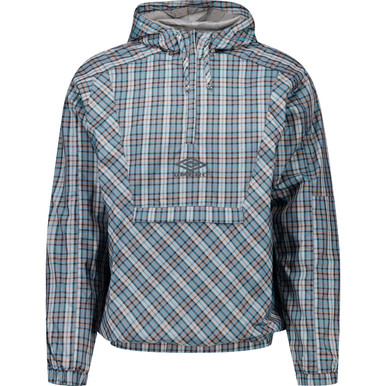 Umbro Double Diamond Blue & Grey Checked Cagoule