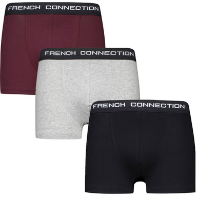French Connection 3-Pack Men's Branded Boxers Multi