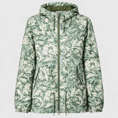 Pretty Green Bostall Floral Hooded Jacket in Green