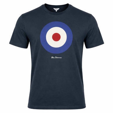 Ben Sherman Signature Mod Target T-Shirt in Dark Navy