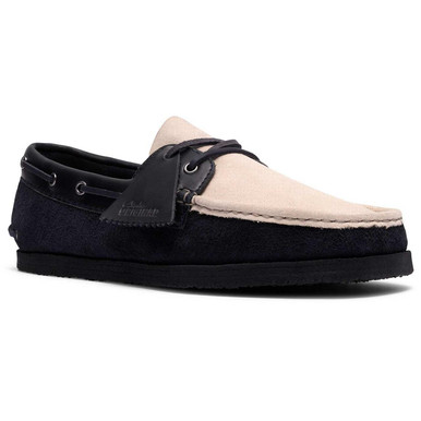 Clarks Originals Godney Boat Shoes in Navy Combi Suede