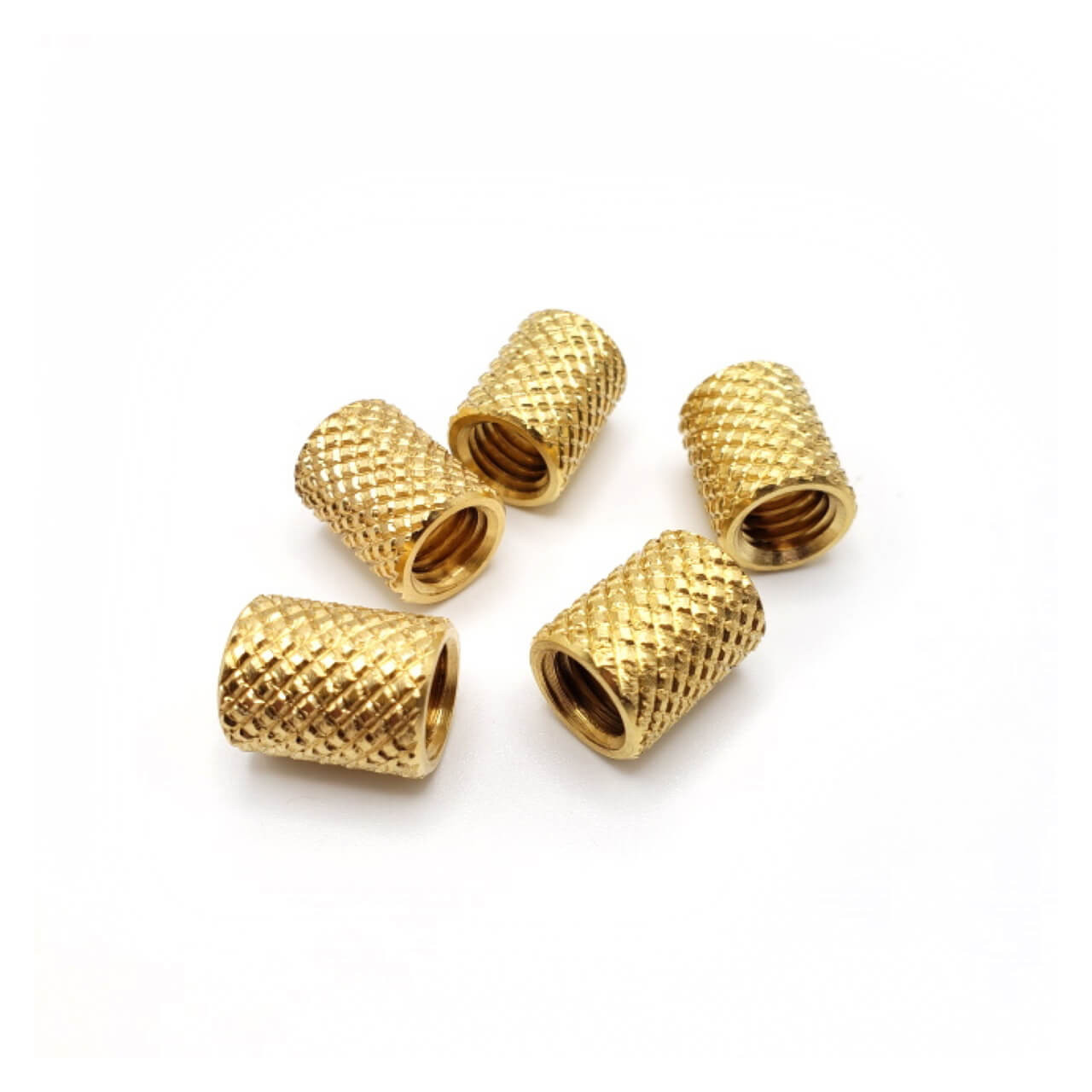 3/8-16 Knurled Brass Insert 5 Pack