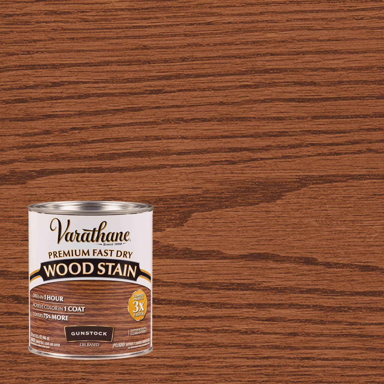 Varathane Premium Fast Dry Wood Stain Gunstock Quart