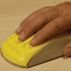 Urethane Molded Round Palm Sanding Block For 5" H&L Discs