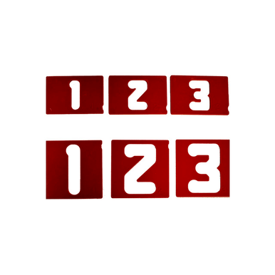 Milescraft® Vertical Number Template Set 1-1/2" & 2-1/2" Numbers