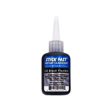 Stick Fast® CA Flexible Adhesive Black, (1 oz)