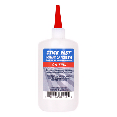 Stick Fast® Instant CA Adhesive Glue, Thin Viscosity, 4.5oz Bottle