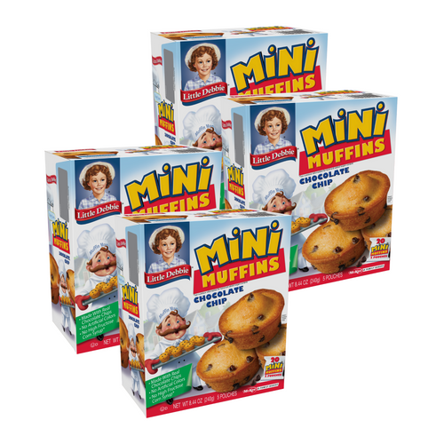 Little Debbie Chocolate Chip Mini Muffins 4 Box Bundle Monroe